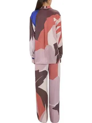 Victoria Beckham Remi Abstract Print Shirt - Pink