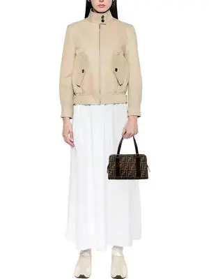 Fendi Zucca Canvas Handbag - Brown