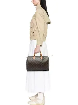 LOUIS VUITTON Monogram Speedy 35 Boston Bag - Brown