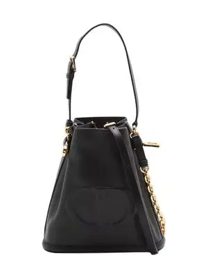 Dior Christian Dior C'est Dior Leather Bucket Bag Satchel Black
