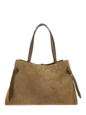 Yuzefi Gyoza Suede Tote Bag - Brown