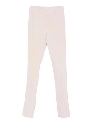 Patrizia Pepe Rose Crepe Slim-fit Trousers - Pink