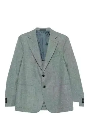 Caruso Aida Single-breasted Blazer - Blue