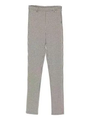 Patrizia Pepe Houndstooth Slim-fit Trousers - Neutrals