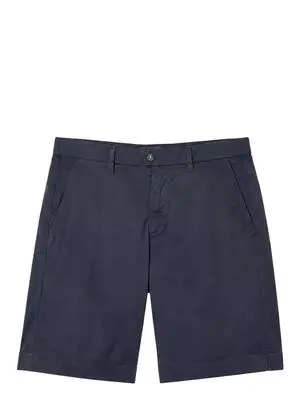 MASON'S Cotton Turn-up Cuff Shorts - Blue