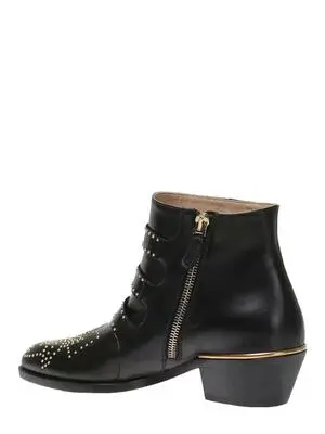 Chloé Susanna Studded Ankle Boots - Black