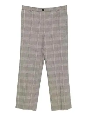 Patrizia Pepe Checked Tailored Trousers - Grey