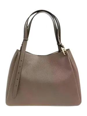 Furla Nuvola Grained Leather Tote Bag - Brown