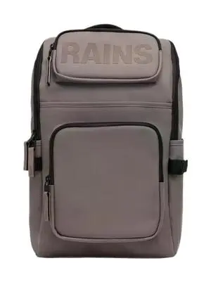Rains Texel Cargo Logo-print Backpack - Neutrals