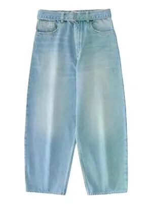 Studio Nicholson Cahun Belted Jeans - Blue