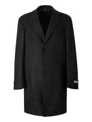 Canali Single-breasted Notched-lapel Coat - Grey