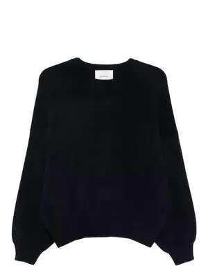 LISA YANG Vieira Ribbed-trim Long-sleeve Sweater - Blue
