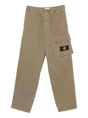 Stone Island Logo Patch Cargo Trousers - Neutrals