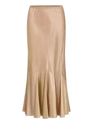 FABIANA FILIPPI Fabiana Filippi Satin Finish Flared Maxi Skirt