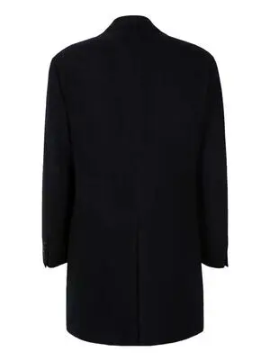 Canali Single-breasted Notched-lapel Coat - Blue