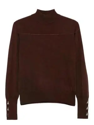 PATRIZIA PEPE Embellished Turtleneck Knit