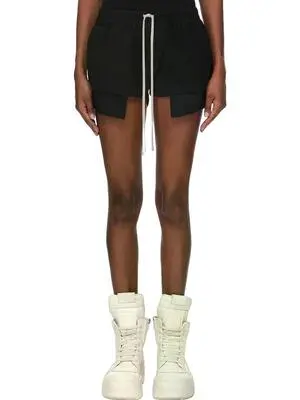 Rick Owens Layered Drawstring Shorts - Black