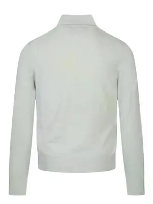 Canali Quarter-zip Knitted Sweater - Grey