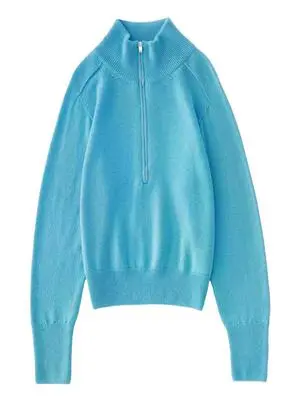 Studio Nicholson Maren Half-zip Sweater - Blue