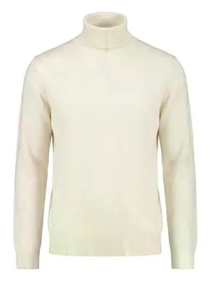 DRUMOHR Roll Neck Wool Sweater - Neutrals