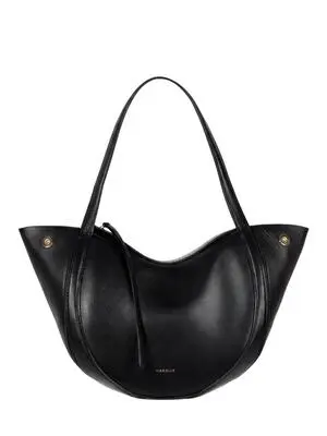 WANDLER Wandler Lin Mini Calf Leather Tote Bag Black