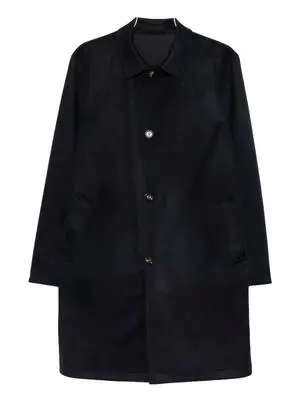 KIRED Single-breasted Reversible Coat - Blue