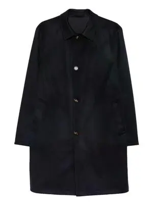 KIRED Single-breasted Reversible Coat - Blue