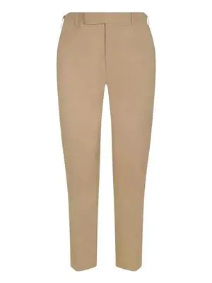 PT TORINO Tailored Trousers With Pressed Crease - Neutrals