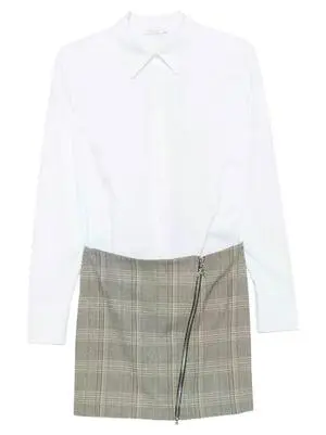 PATRIZIA PEPE Patrizia Pepe Check-Pattern Dress With Zip Detail