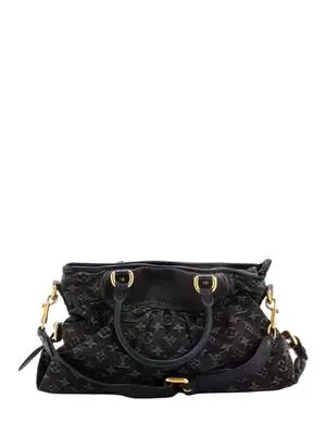 LOUIS VUITTON Monogram Denim Neo Cabby Mm Tote Bag - Black