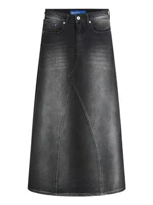 Karl Lagerfeld Denim Maxi Skirt - Black