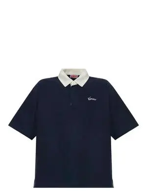 Kenzo Embroidered-logo Polo Shirt - Blue