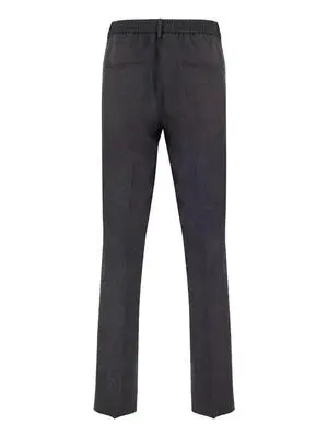 Tagliatore Drawstring Pleated Trousers - Grey