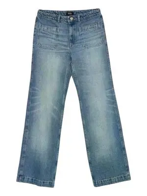 A.p.c. A.P.C. Patch-Pocket Wide-Leg Jeans In Indigo Blue Blue