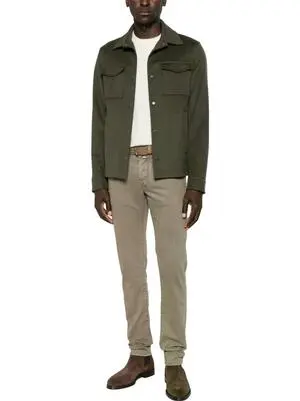 Jacob Cohen Nick Logo-patch Five-pocket Trousers - Neutrals