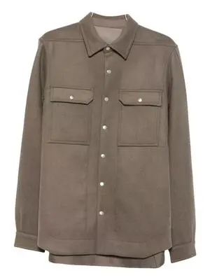 Rick Owens Press-stud Flap-pocket Jacket - Grey
