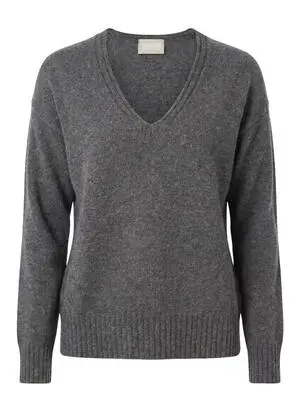 DRUMOHR V-neck Cashmere Sweater - Grey