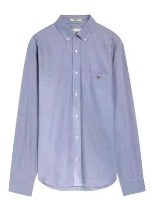Gant Classic Oxford Logo-embroidered Button-down Shirt - Blue