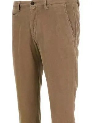 BRIGLIA 1949 Corduroy Tapered Trousers - Brown