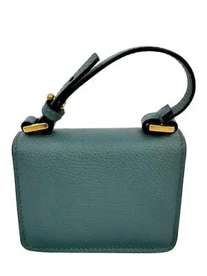 Valentino Garavani Mini Vlogo Chain Leather Pouch - Blue