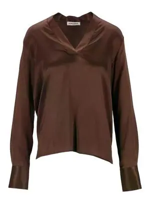 AL DUCA D’AOSTA 1902 Al Duca D’Aosta 1902 V-Neck Blouse With Buttoned Cuffs