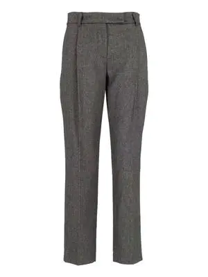 AL DUCA D’AOSTA 1902 Tapered Trousers With Pressed Crease - Grey