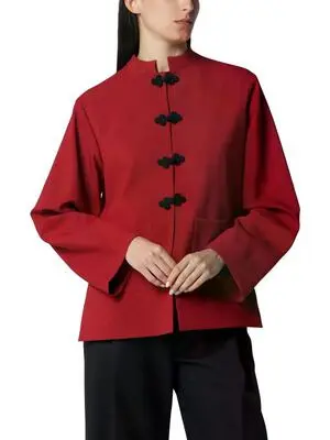 RÓHE Pankou Frog-fastening Jacket - Red