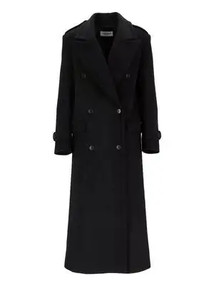 AL DUCA D’AOSTA 1902 Notched Lapel Double-breasted Coat - Black