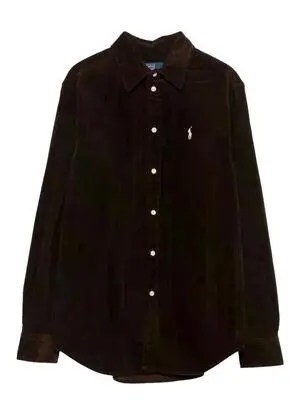 Polo Ralph Lauren Corduroy Embroidered Logo Shirt - Brown