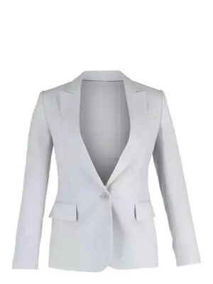 Stella McCartney Single-breasted Blazer With Notched Lapels - Blue