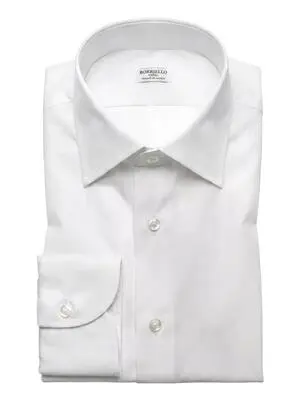 BORRIELLO NAPOLI Button-down Long-sleeve Shirt - White