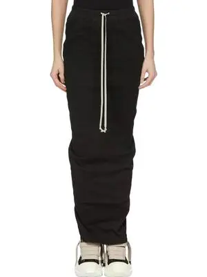 Rick Owens Pull On Pillar Skirt - Black