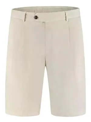 PT TORINO Pleated Belt-loop Shorts - Neutrals