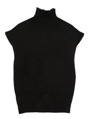 Rick Owens High-neck Knitted Vest - Black